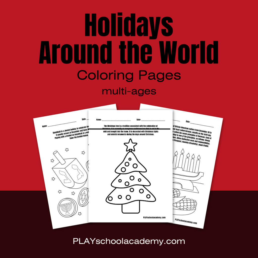 Holidays Around the World Coloring Pages – Beyond PLAY – Coral Springs